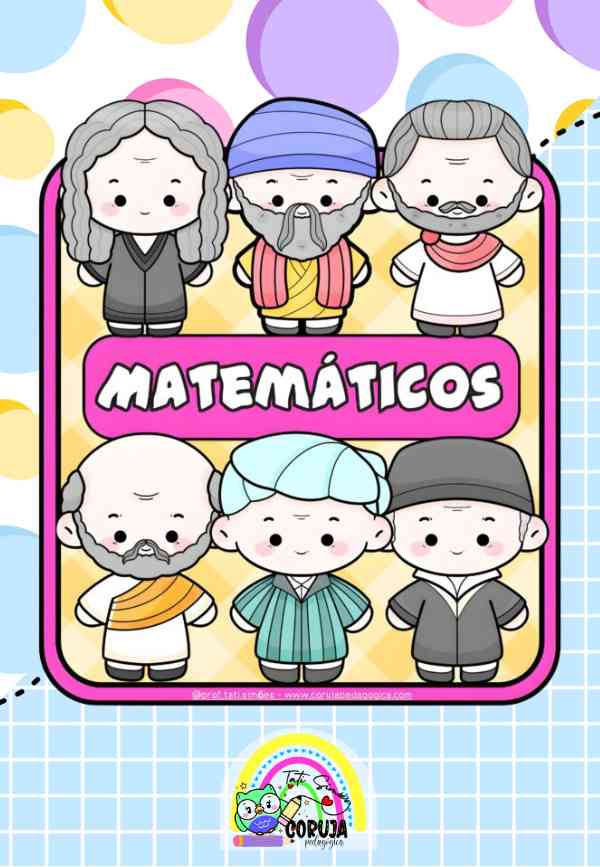 Grandes matemáticos - Pôster informativo